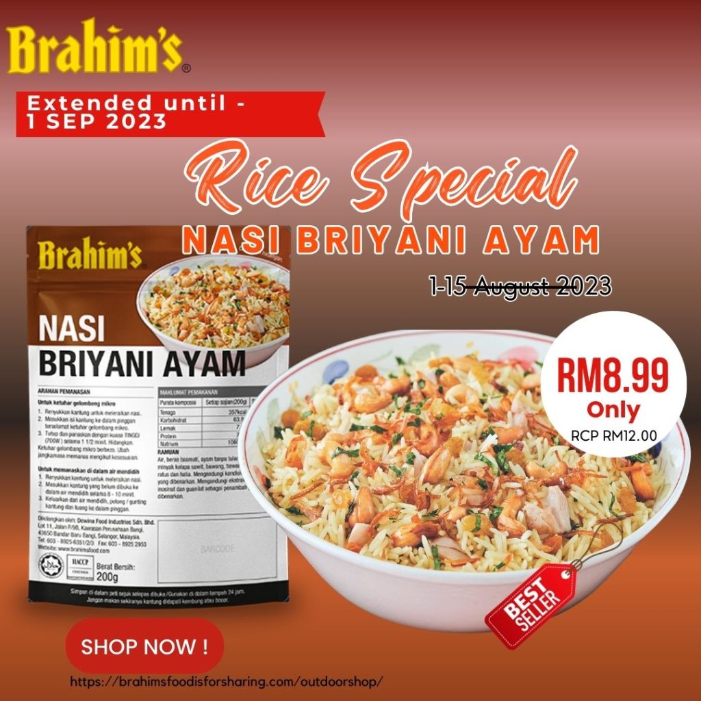 Rice Special Nasi Briyani Ayam RM8.99 – BrahimsOutdoorShop Rice Special Nasi Briyani Ayam RM8.99 – BrahimsOutdoorShop