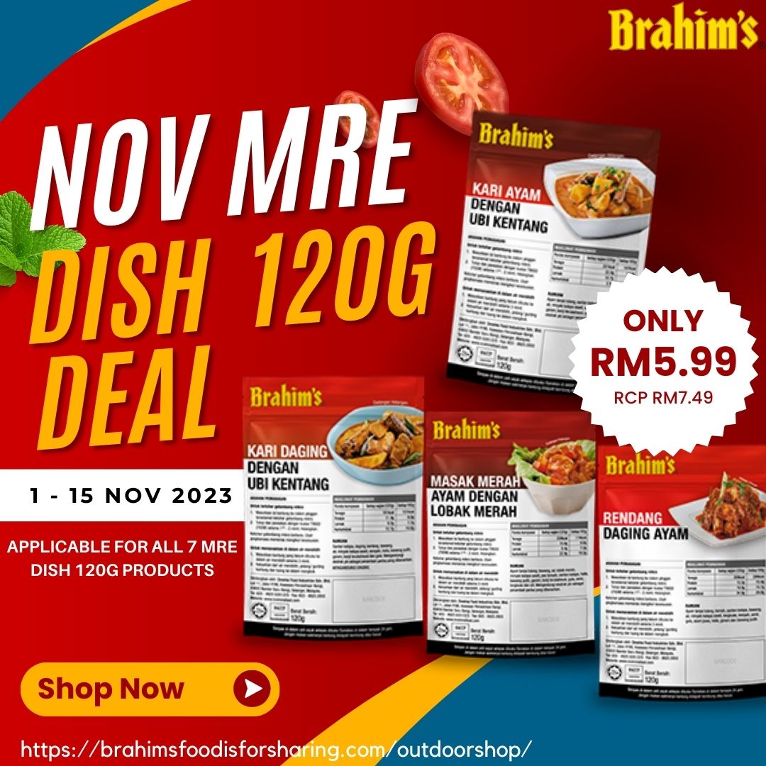 nov promo mre dish 120g | Brahimsfood